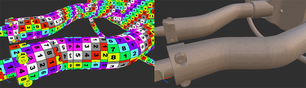 Continuous UVs from CAD Models
